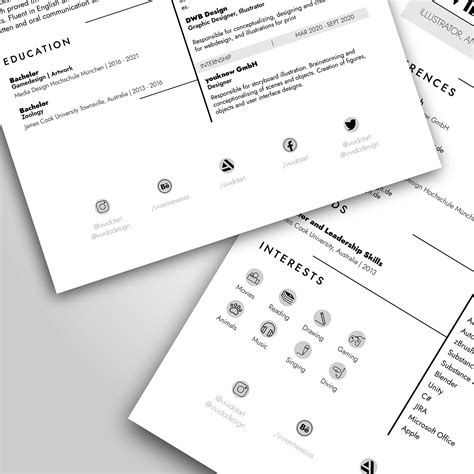 Resume Icons On Behance