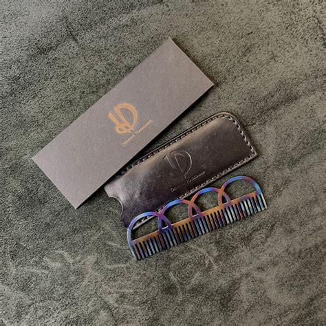 Titanium Beard Comb Titanium Edc Premium Beard Comb One Year