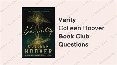 20 Verity Book Club Questions