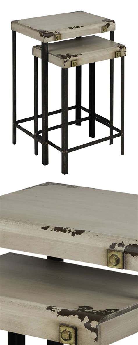 Steampunk Nesting Table Set Of 2