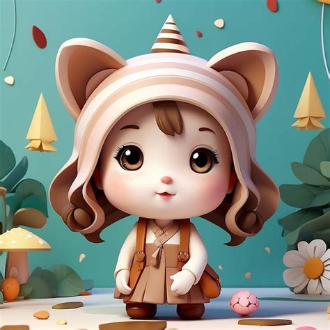 Premium Photo 3d Chibi Characters
