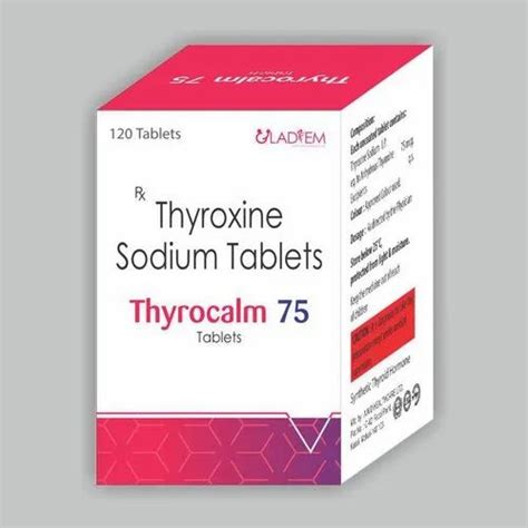 75 Mg Thyroxine Sodium Tablets At Rs 136box Levothyroxine Sodium
