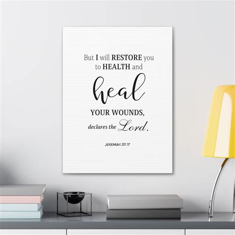 Happy Larry Jeremiah 30 17 Heal Bible Verse Canvas Christian Wall Art