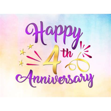 4 Year Work Anniversary Clip Art 5873624 Clipart Library