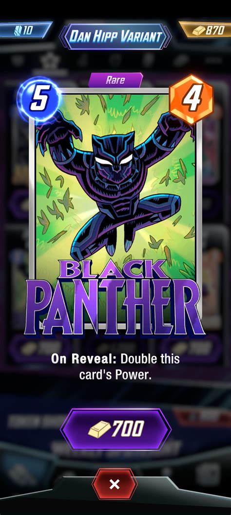 Extremely Rare Non Mid Dan Hipp Variant R Marvelsnap