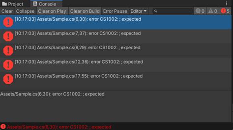 Unity Cのコンパイルエラーの種類と対処法について Unity入門の森 ゲームの作り方