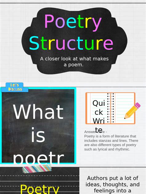 Understanding Poetry Structure And Elements Pdf Poetry Rhyme