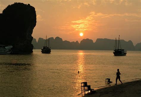 Good Evening From Halong Bay We Had A Beautiful Sunset Surprise Did