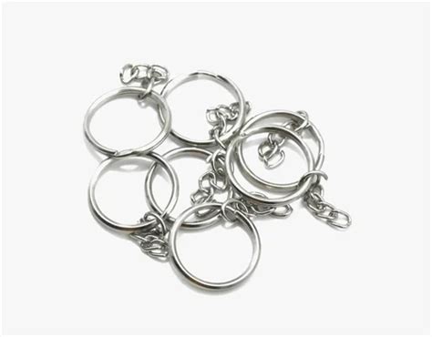 Stainless Steel Plain Designer Key Rings For Promotional Shape Round