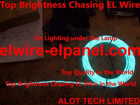 Chasing El Wire Burning Man Flowing El Neon Lamp Hnr 00187 Hnr