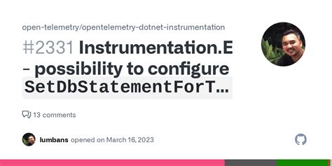 Instrumentationentityframeworkcore Possibility To Configure `setdbstatementfortext` And