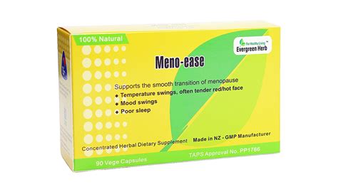 Meno Ease Bottle Evergreen Herb New Zealand