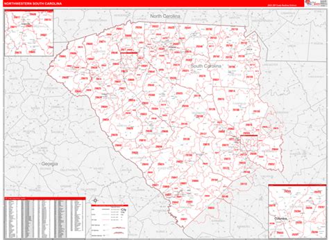 South Carolina County Map By Zip Code