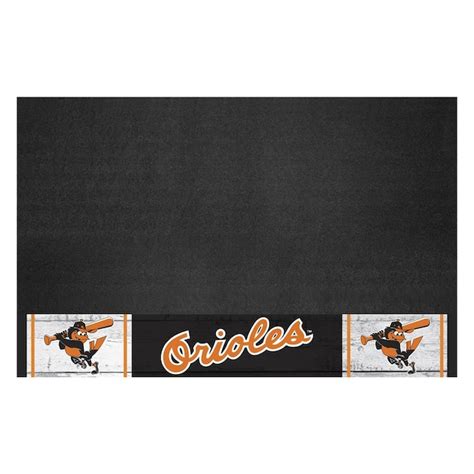 Fanmats Baltimore Orioles Mlb Retro Grill Mat Black Vinyl Rectangular
