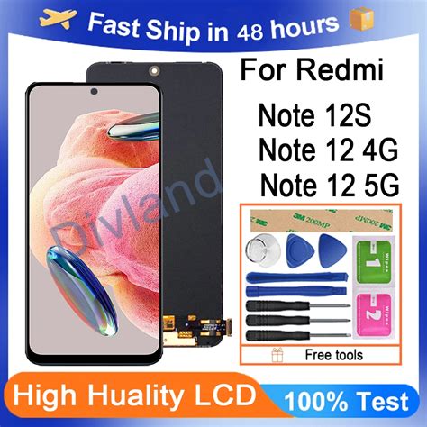 Lcd Oled Redmi Note 12 4gnote 12 5gnote 12s Lcd Display Touch Screen