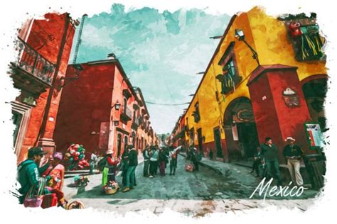 Mexico Watercolor Poster Graphic By Poster Boutique · Creative Fabrica