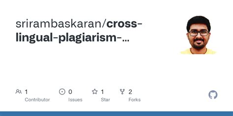 GitHub Srirambaskaran Cross Lingual Plagiarism Detection