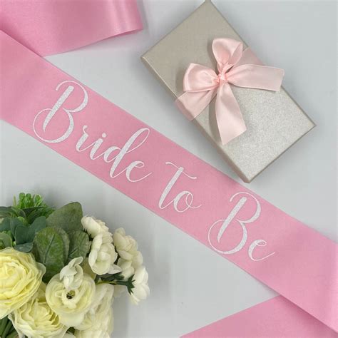 Custom Bridal Sash Personalized Bridal Sash Bride To Be Etsy