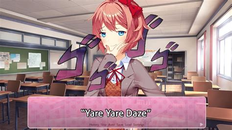 Sayori Striking That Jojo Pose Oc Edit Ddlc