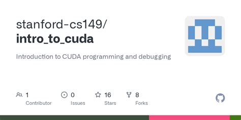 Github Stanford Cs149introtocuda Introduction To Cuda Programming And Debugging