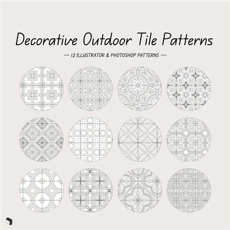 Swatch Decorative Outdoor Tile Patterns Toffu Co