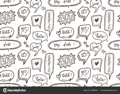 Speech Bubbles Seamless Background Stock Vector By ©mhatzapa 148280525