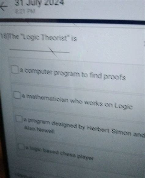 18 The Logic Theorist Is A Computer Studyx