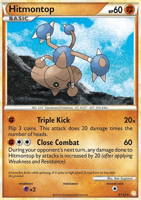 Hitmontop Heartgold Soulsilver Cartasdepokémon Br