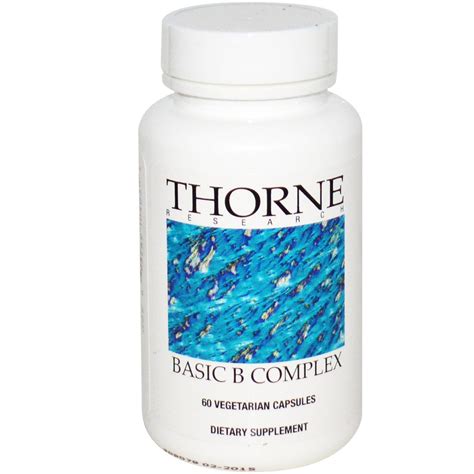 Basic B Complex Thorne Research Dietary Supplement Australia Basic B Complex Comprehensive B