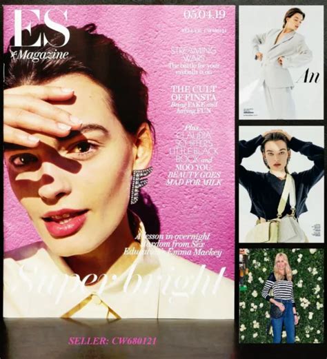 Emma Mackey Sex Education Claudia Schiffer Es Magazine April 2019 Brand