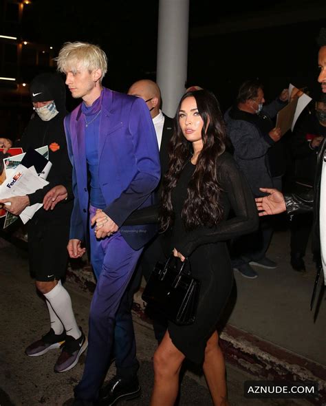 Megan Fox Sexy Seen Leaving An Event At The Nice Guy With Mgk In West