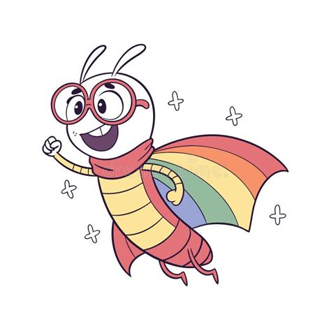 Illustrate Cheerful Wiggles The Whimsical Worm Stock Vector Illustration Of Character Cartoon