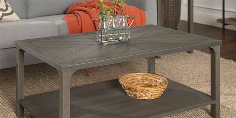 Stylishly Refresh Your Living Room With Walker Edisons Chevron Coffee