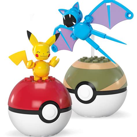 Pokemon Mega Poke Ball Pikachu And Zubat Entertainment Earth
