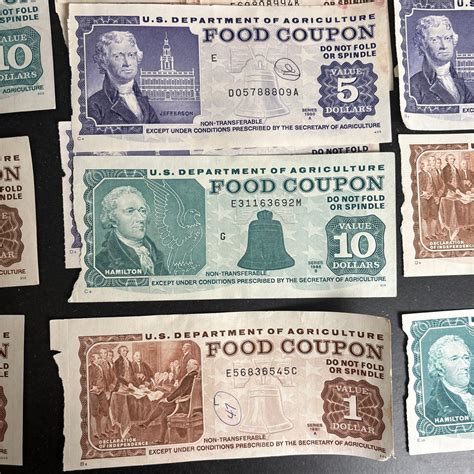 Vintage Usda Food Couponstamps 3 Per Order 1 Of Each Denomination 1