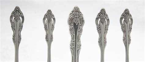 Ornate Flatware Set In Original Hardwood Box Service 8 For Sale At