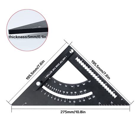 Folding Triangle Squares Ruler Positioning Angle W Grandado