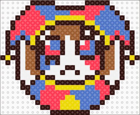 Pomni Tadc Fuse Bead Pattern Kandi Pad Kandi Patterns Fuse Bead