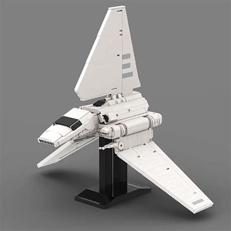 New 1213pcs Star Battle Movie Moc Impering Lambda Class Shuttle Model