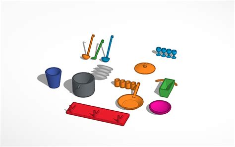 3d Design Doll House Kitchen Furniture Tinkercad