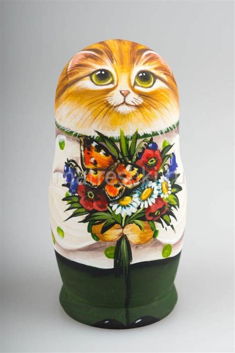 Матрешка Кошки 3 места купить в интернет-магазине Ай,Матрешки