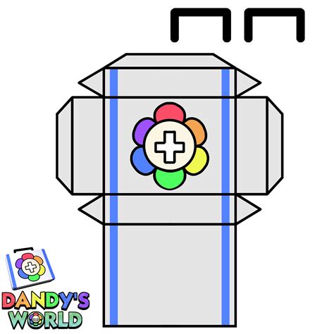 Dandys World Medkit Papercraft Template Paper Crafts Paper Dolls