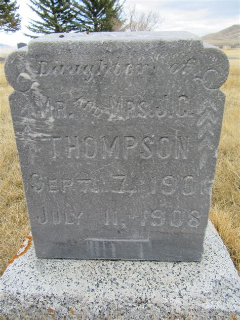 Fern Thompson 1901 1908 Mémorial Find A Grave