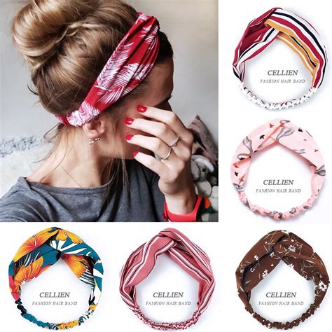 2020 New Hair Accessories For Women Girls Hair Bands Print Headbands