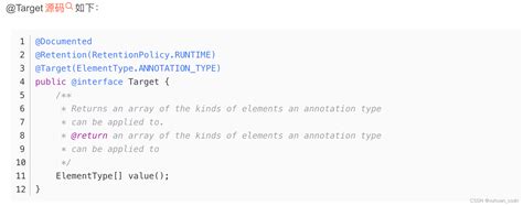 target retention documented 注释的作用 target retention documented 做用 csdn博客