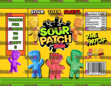 Sour Patch Big Logo Chip Bag Kreativekraftingllc