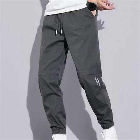 남성용 트렌디 캐주얼 바지 포켓 바지 학교용 멋진 봄 바지 Aliexpress