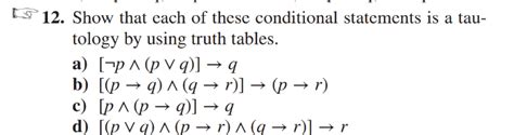 Solved 4 Show That Each Conditional Statement In Exercise Chegg Com