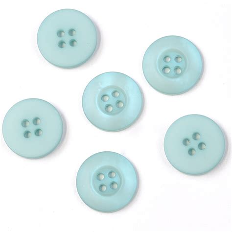 Pearl Finish Button 4 Holes Mint Shine Trimmings And Fabrics