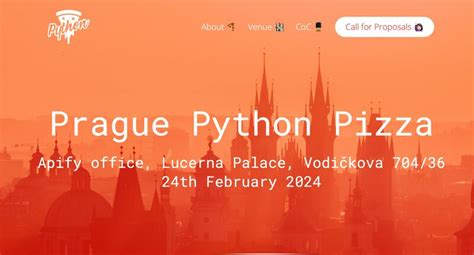 Prague Python Pizza On Linkedin Praguepythonpizza Pythonpizza